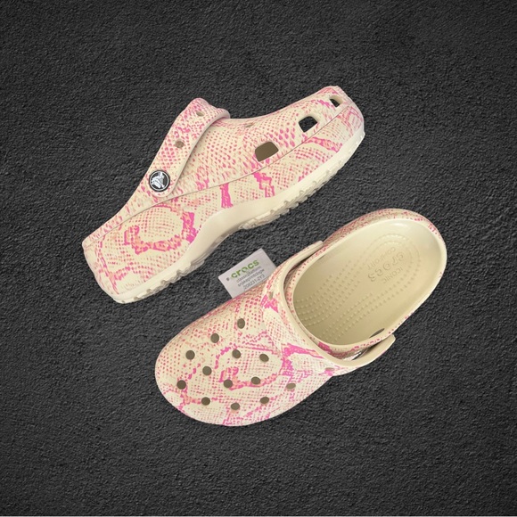 CROCS | Shoes | Nwt Crocs Classic Snakeskin Platform Clogs | Poshmark
